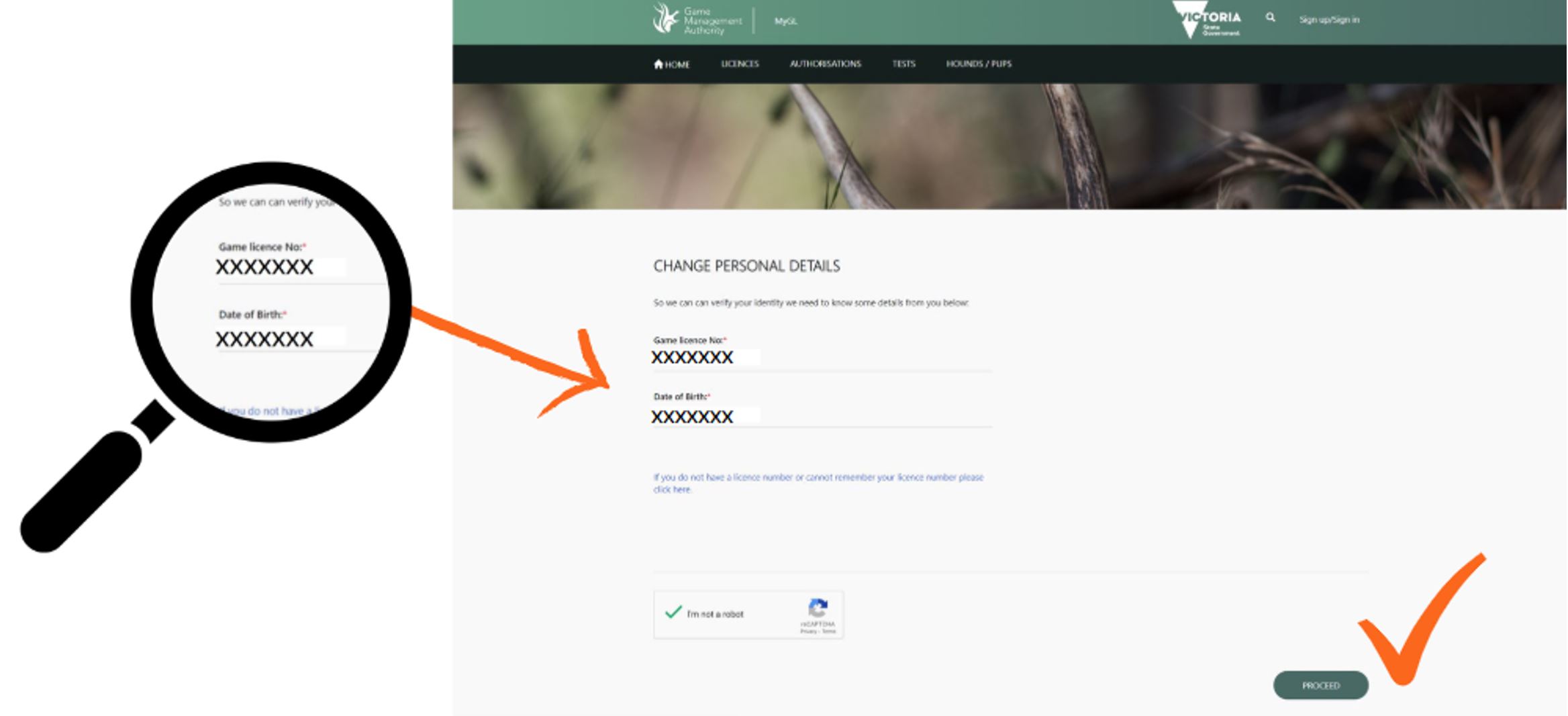 My Game Licence (MyGL) - Game Management Authority
